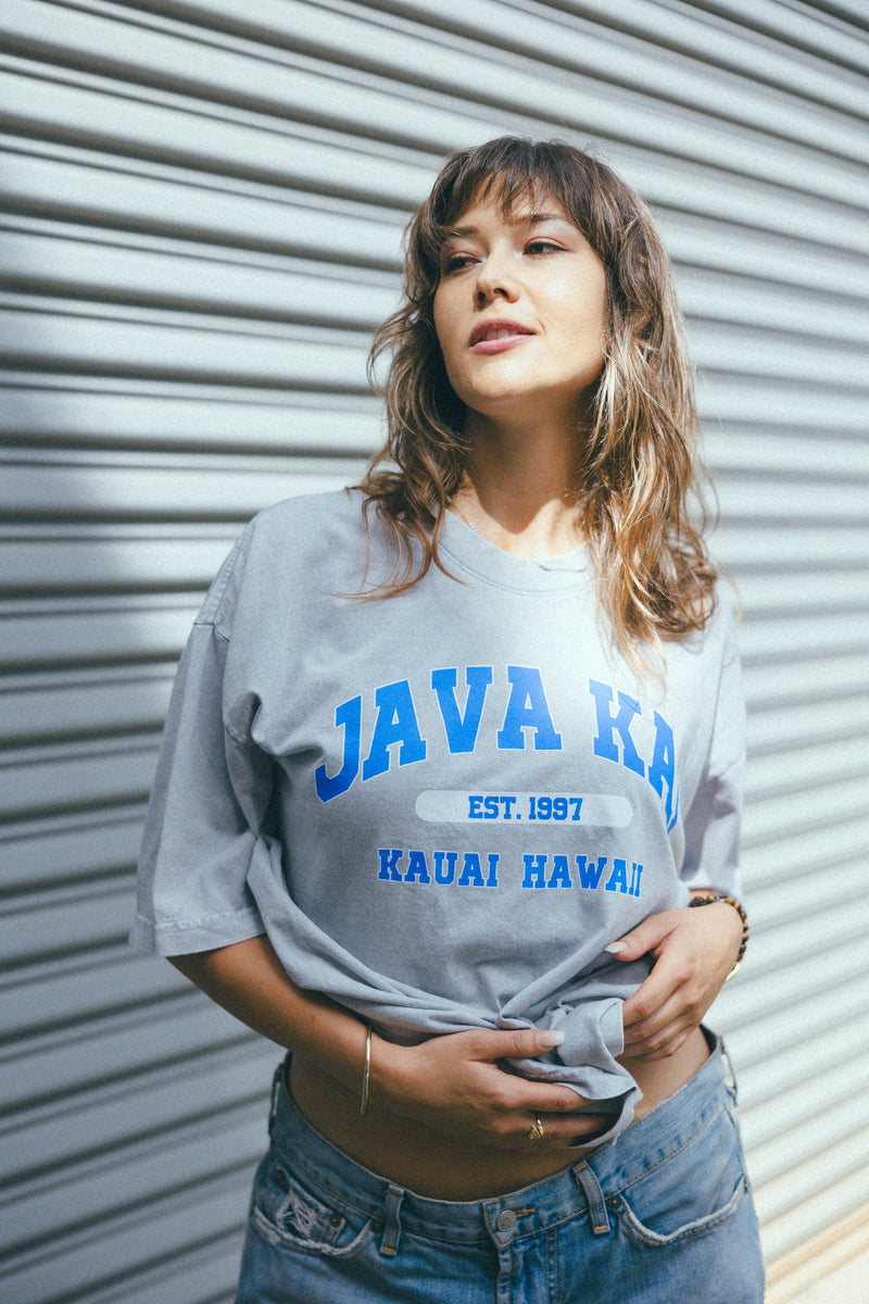 *NEW* JK College Tee // Ice Grey – Java Kai