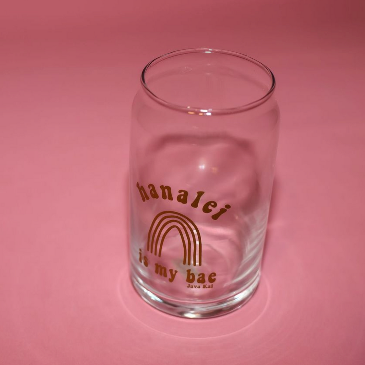Hanalei is my Bae // 16oz Soda Can Glass – Java Kai